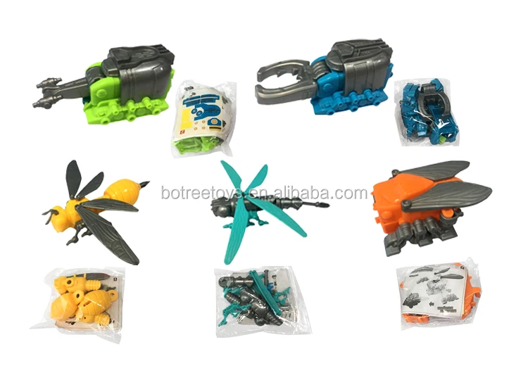 Diy Deformation Insect Team Robot 5-in-1 Shape Change Toys - Buy ...