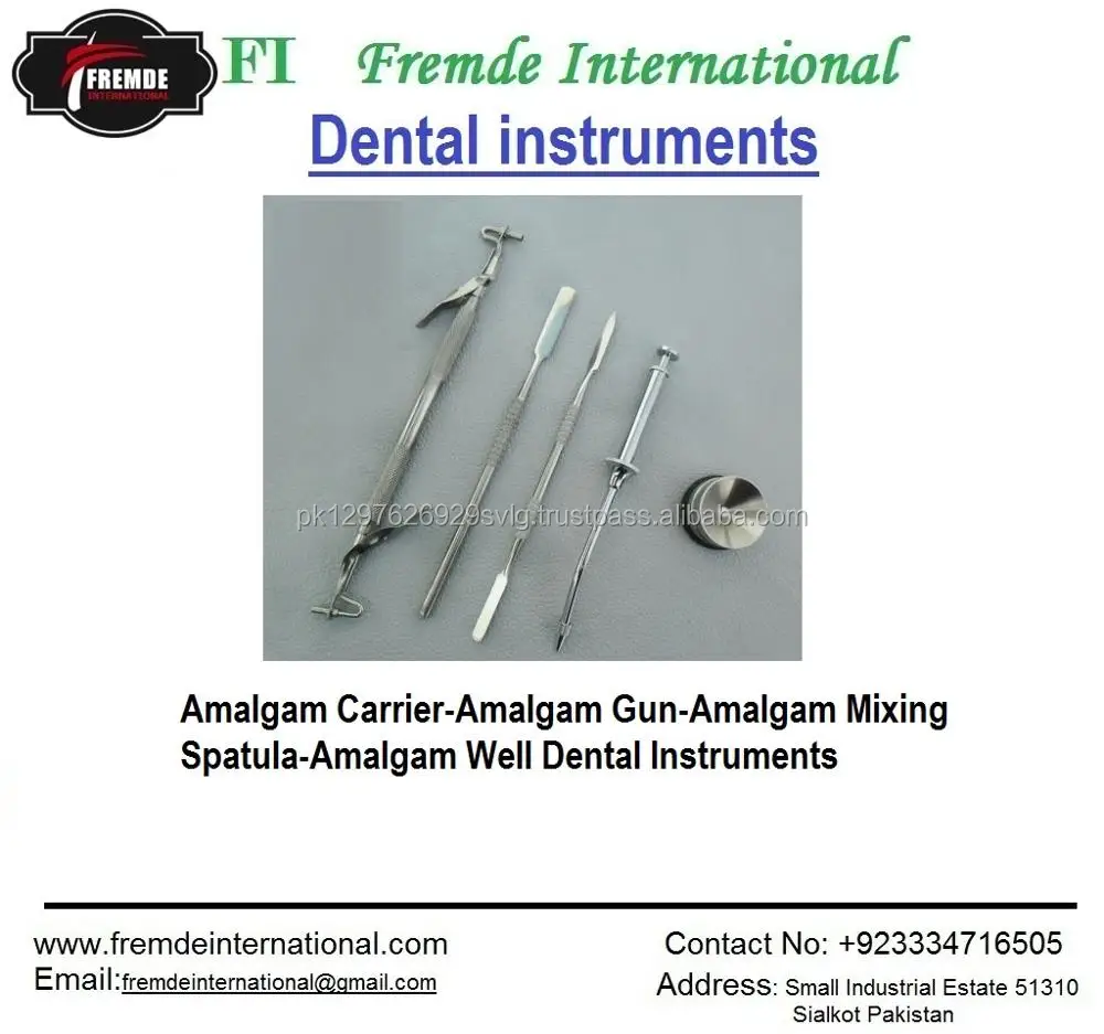 Amalgam Carrier Amalgam Gun Amalgam Mixing Spatula Well Dental ...