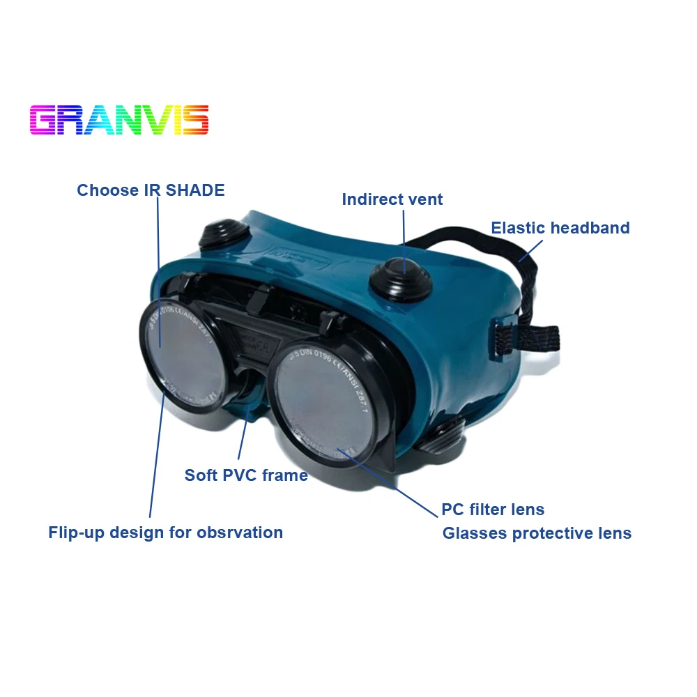 Customized Ansi Z87.1 Ce En175 Protective Welding Safety Goggles For ...