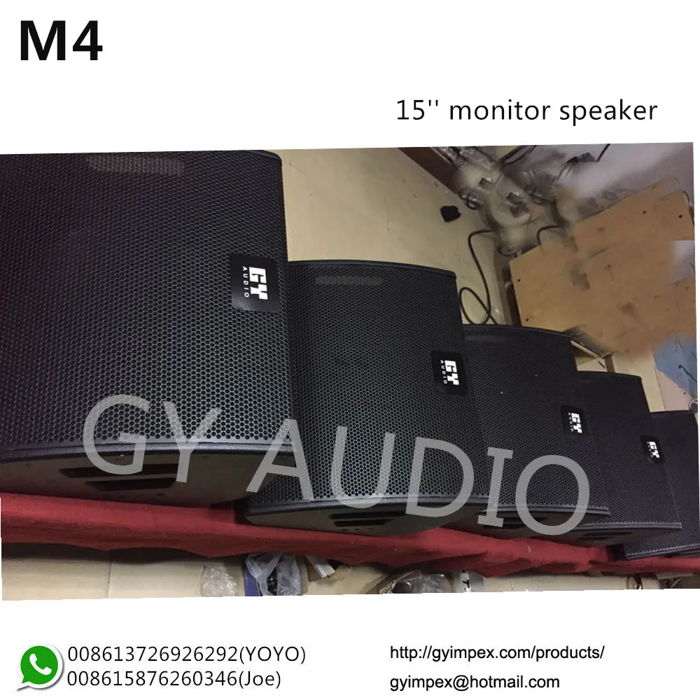 15'' Monitor Speaker Empty Box,Full Range Speaker M4 Cabinet - Buy M4 ...