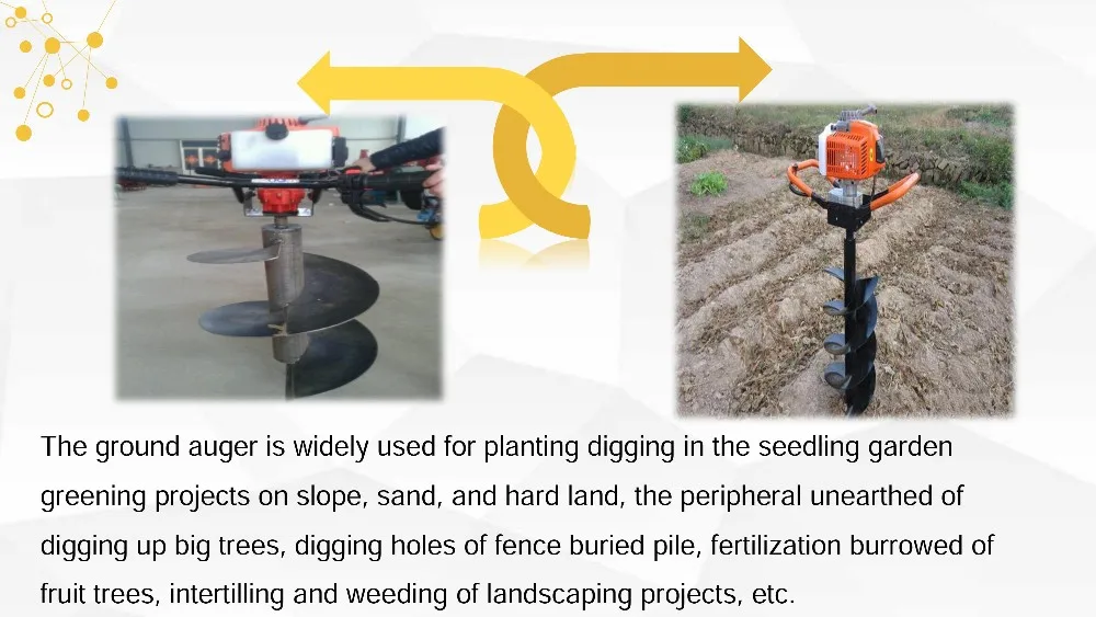 Gasoline Planting Hole Digger/ground Drill/tree Planting Digging ...