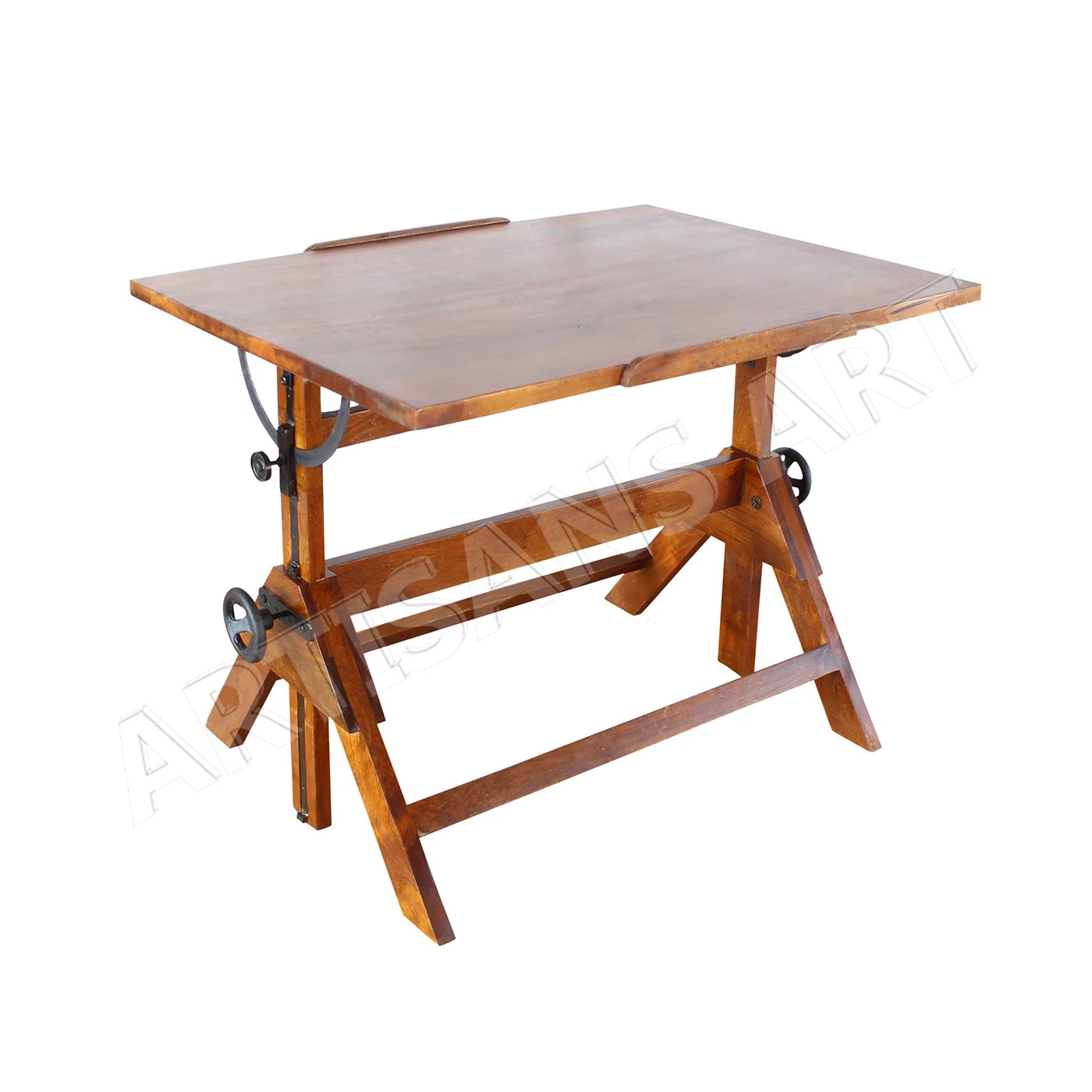 French Industrial Architect Drafting Table Modern Rustic Industrial ...