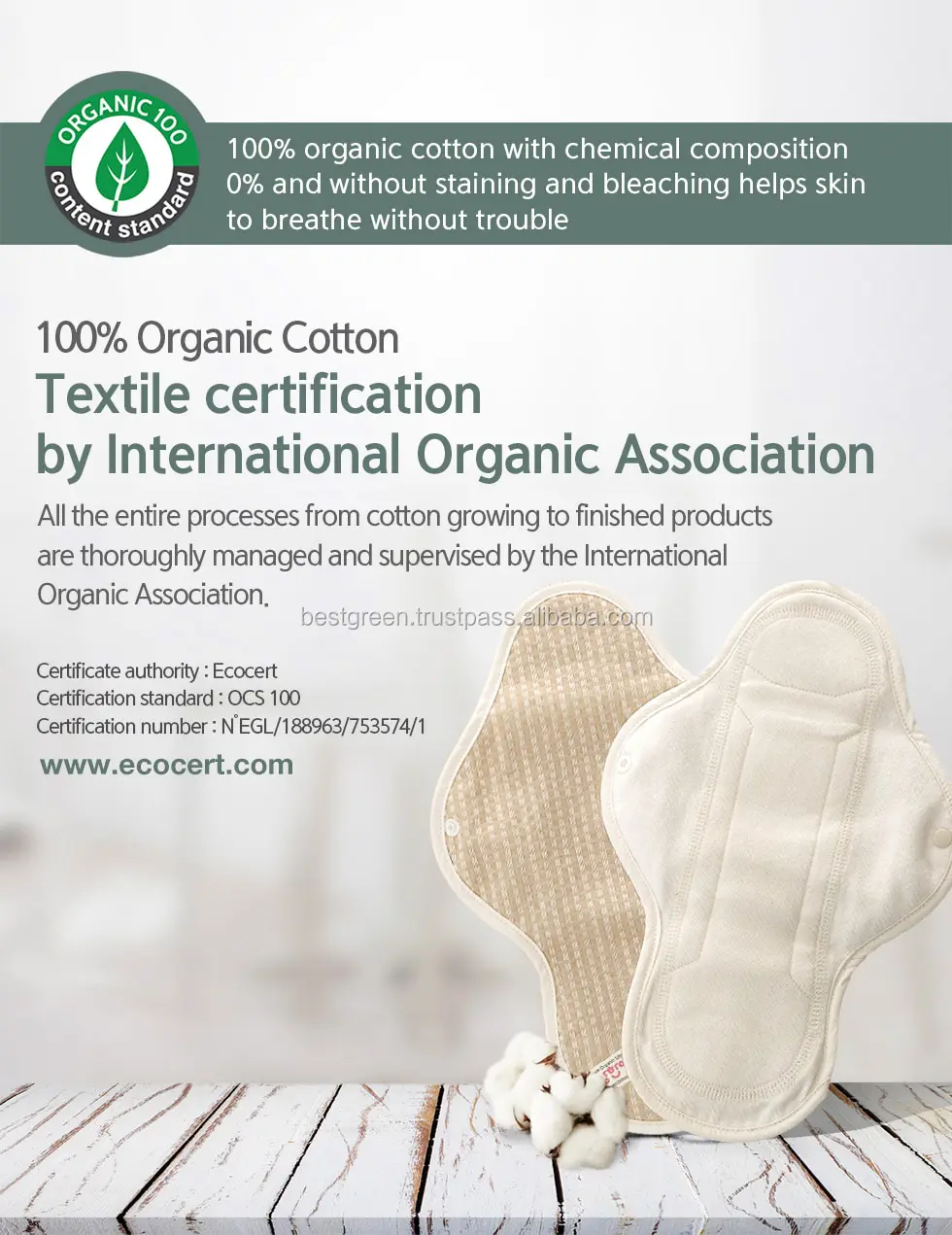 Organic Reusable Cotton Pads,Menstrual Pads,Sanitary Napkins Made In ...