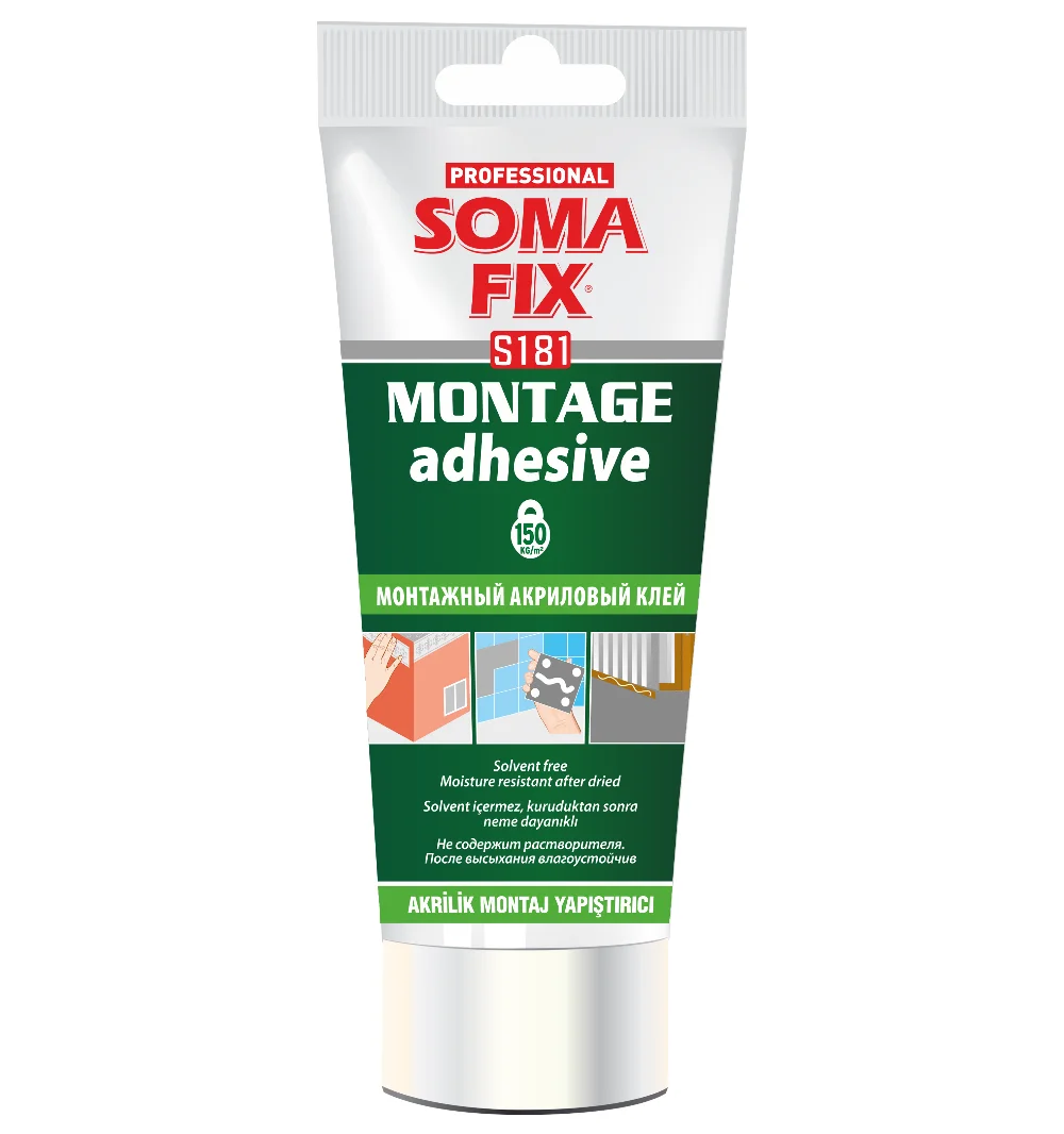 SOMAFIX 250 Ml Acrylic Sealant - Durable Montage Adhesive