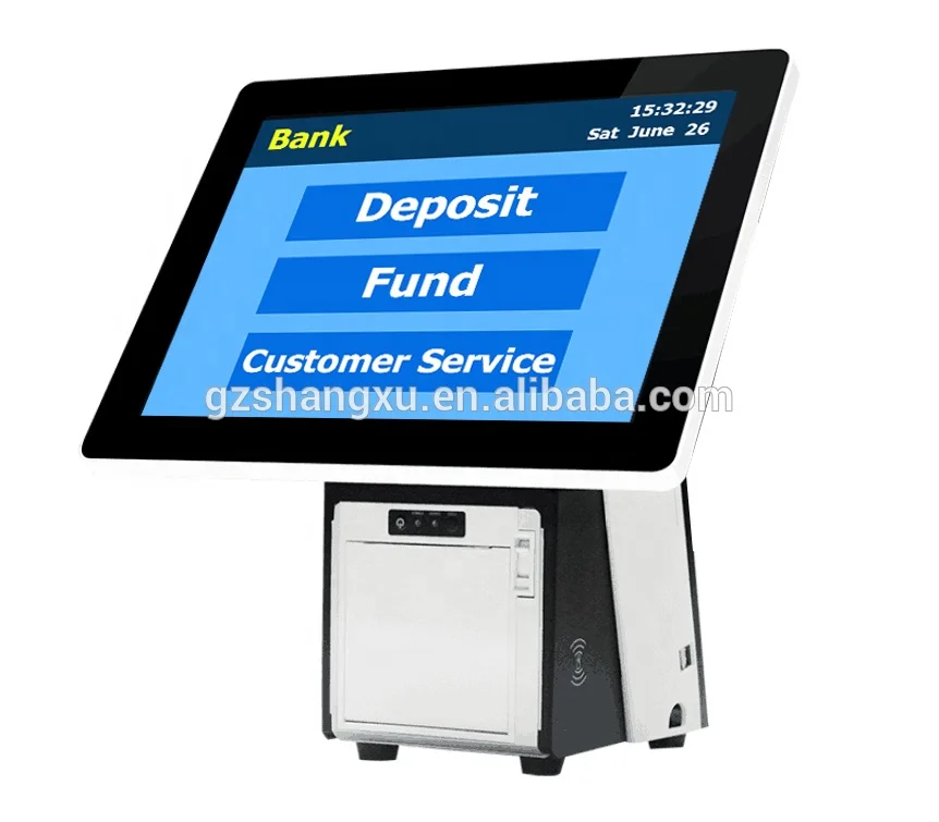 15.6 Inch Desktop Table Queue System - Efficient Ticket Dispenser