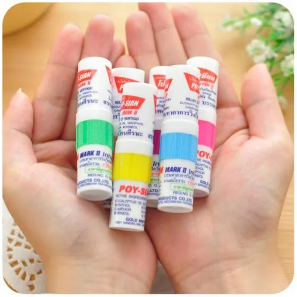 Thai Nasal/nose Herbal Menthol Inhaler/inhalierstift Poy Sian Mark Ii ...