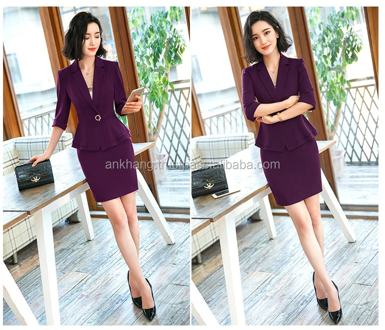 New Design Women Uniform At Office - Buy Fashion Office Uniform Design ...
