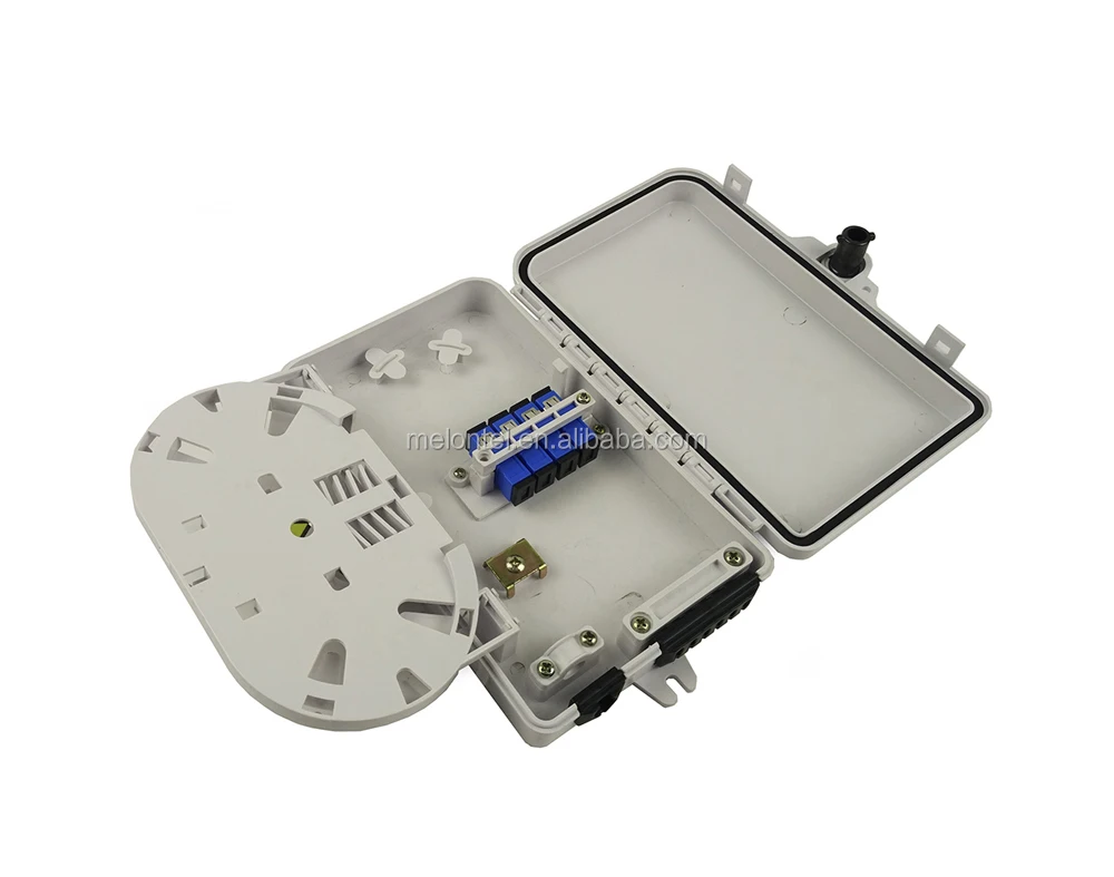 Mt-1215 Ftth Outdoor 6 Port Fiber Termination Box Fttp / White Fat 2 ...