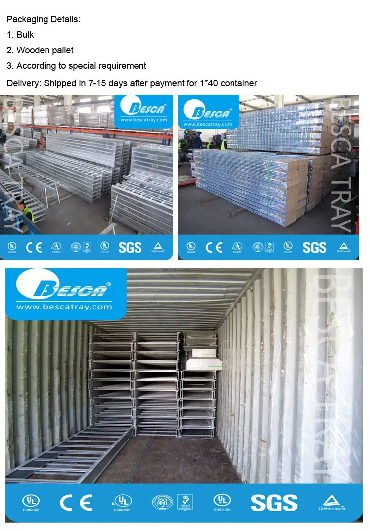 NEMA Standard 20B 20C Steel Straight Cable Ladder Supplier