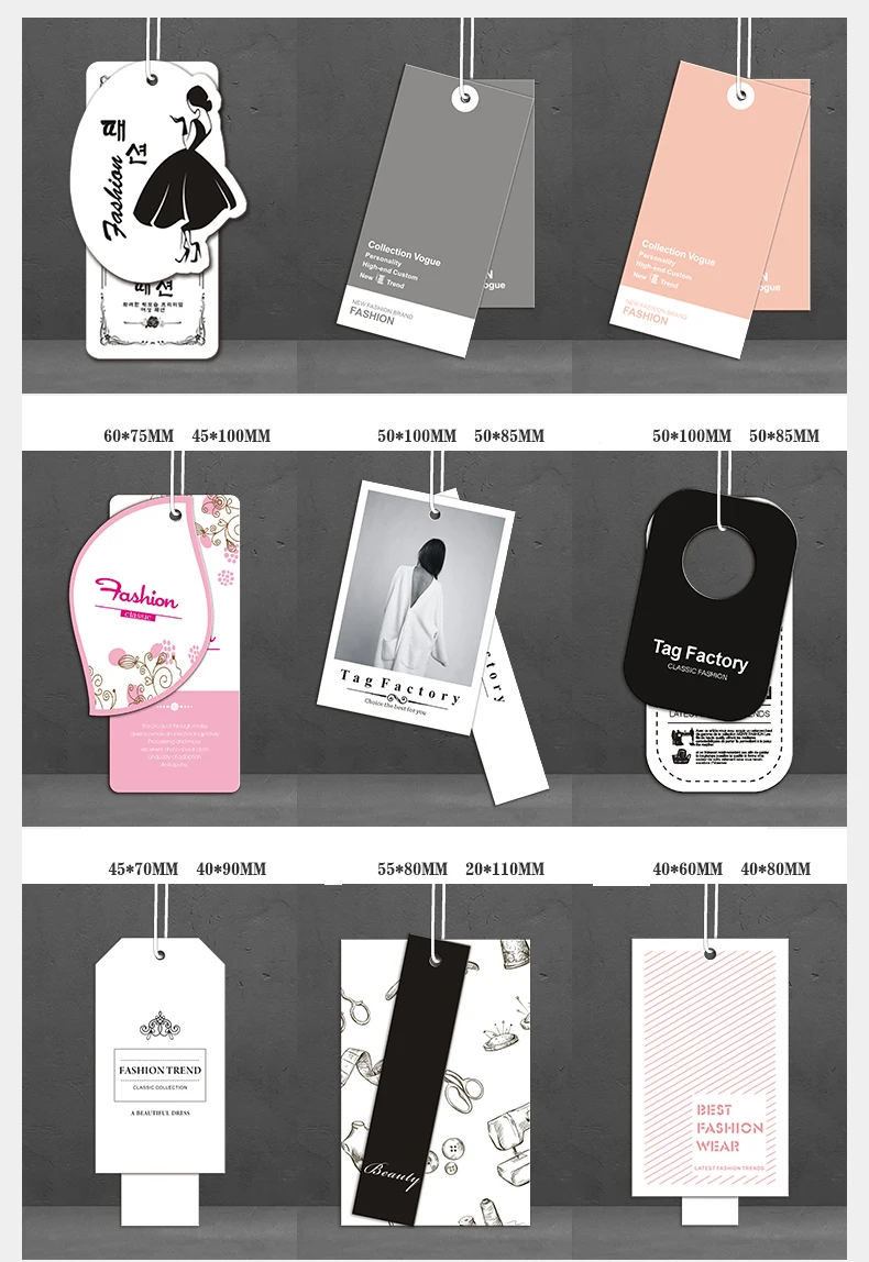 Paper Hang Tag Swing Labels Garment Accessories Tag - Buy Garment Hang ...