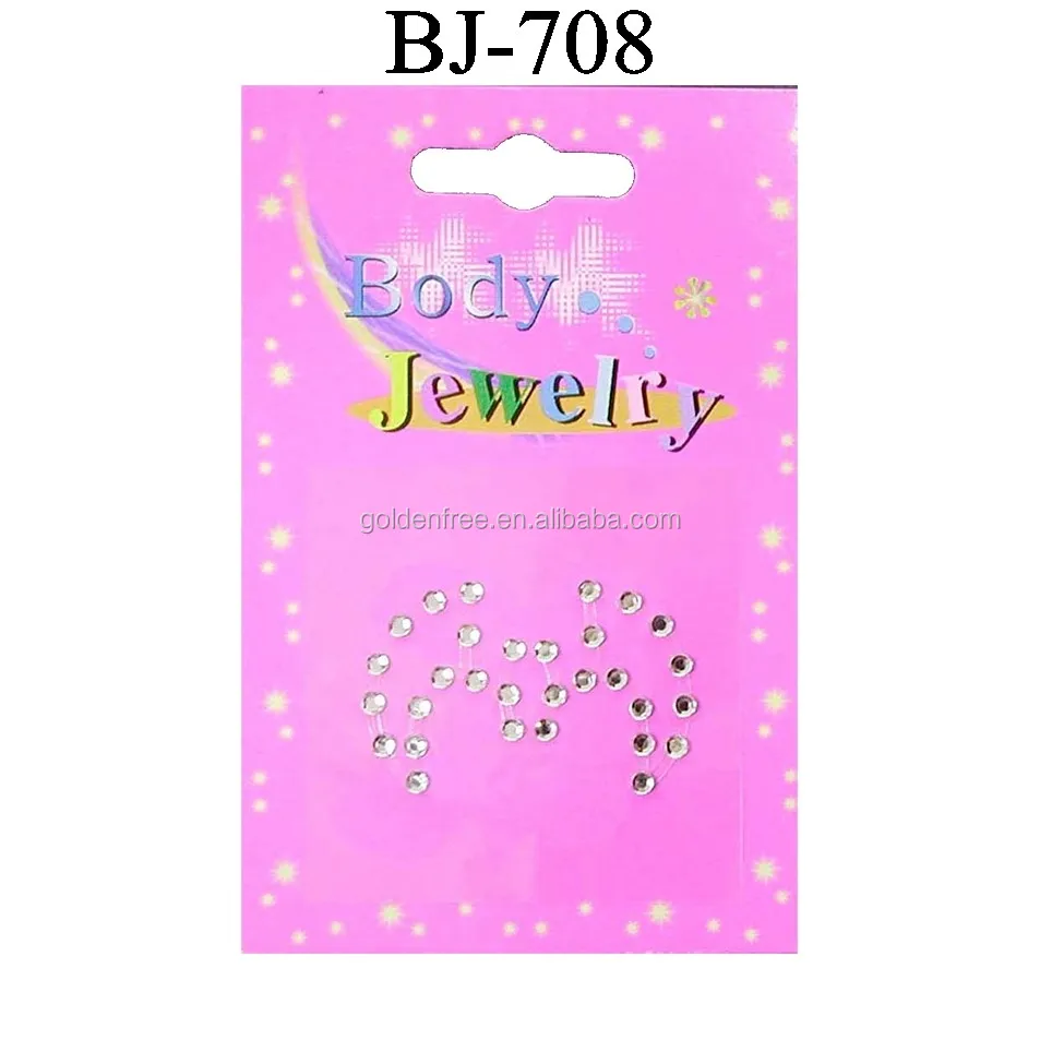 Self Adhesive Rhinestone Face Body Jewel Gem Crystal Bling Jewelry ...