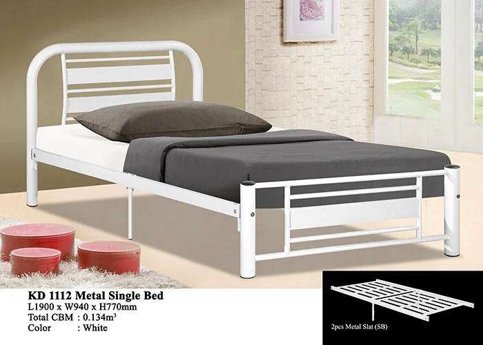 Bedroom Furniture Single Bed Metal Beds Frame Single Bed Frame Bedroom ...
