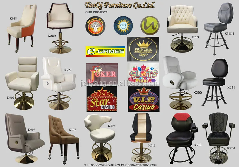 Good Quality Casino Chair Slot Machine Stool Swivel Bar High Chair ...