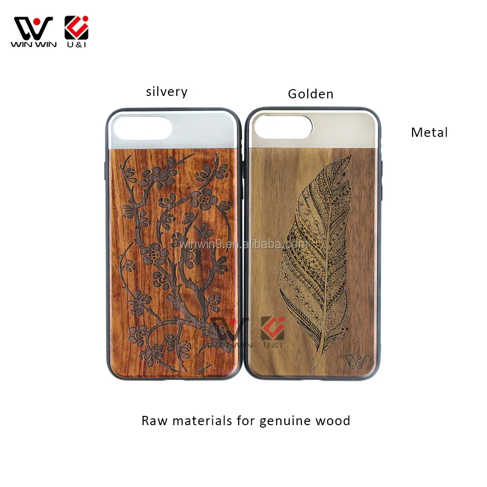 Laser Engraving Carved Real Bamboo Wood Tpu Mobile Phone Accessories ...