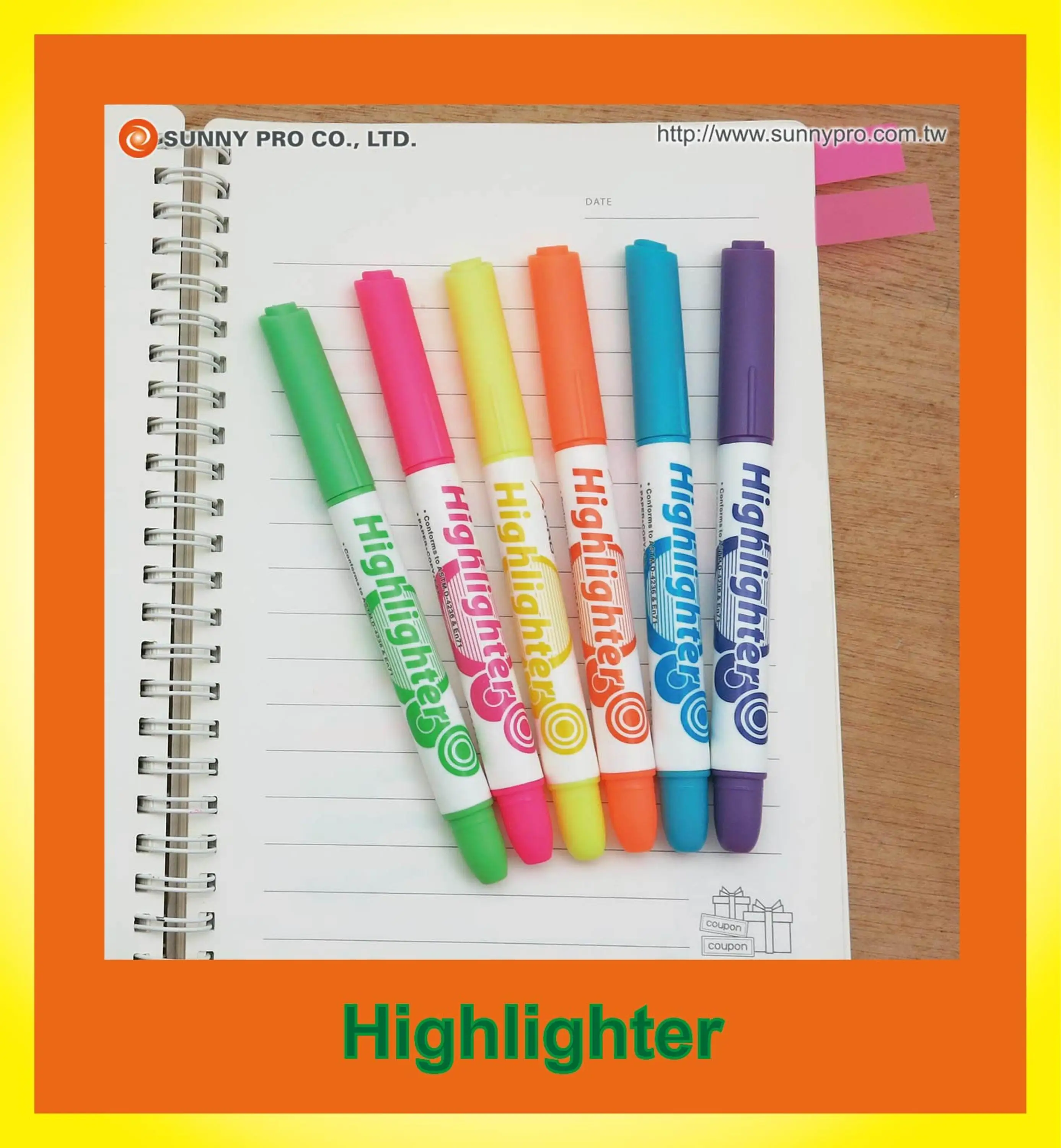 Fine Tip Private Label Top Kids Carry Easy Color Highlighter Pen - Buy ...