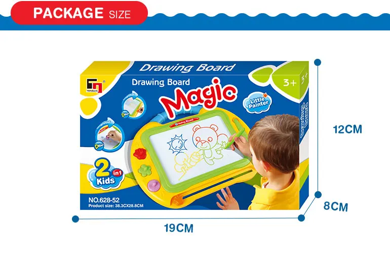 Educational Kids Plastic Magic Writing Toy Erasable Magnetic Drawing ...