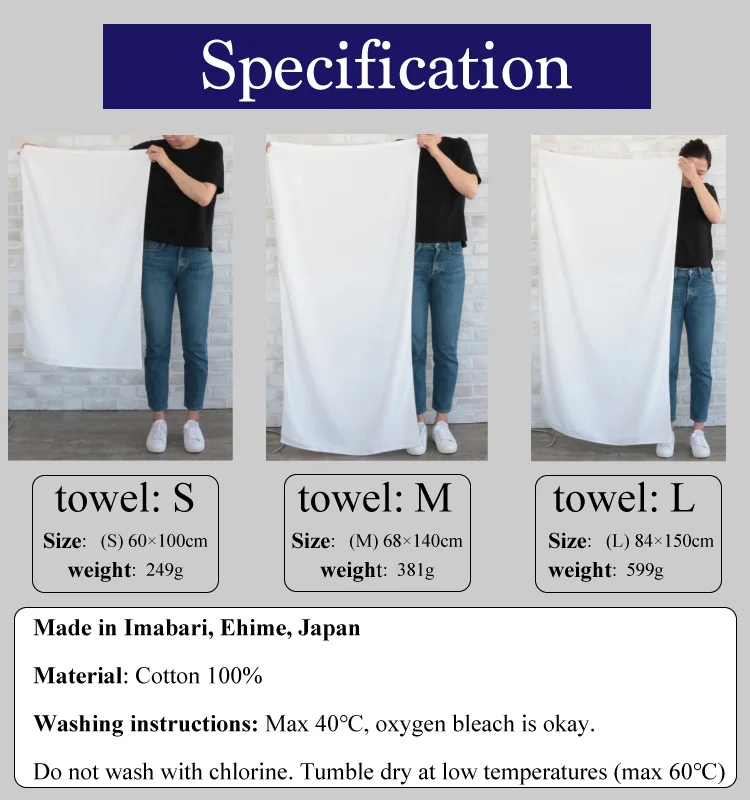 Japanese High Quality Imabari Hakurai Towel 100% Cotton, Large Size Made in Japan| Alibaba.com