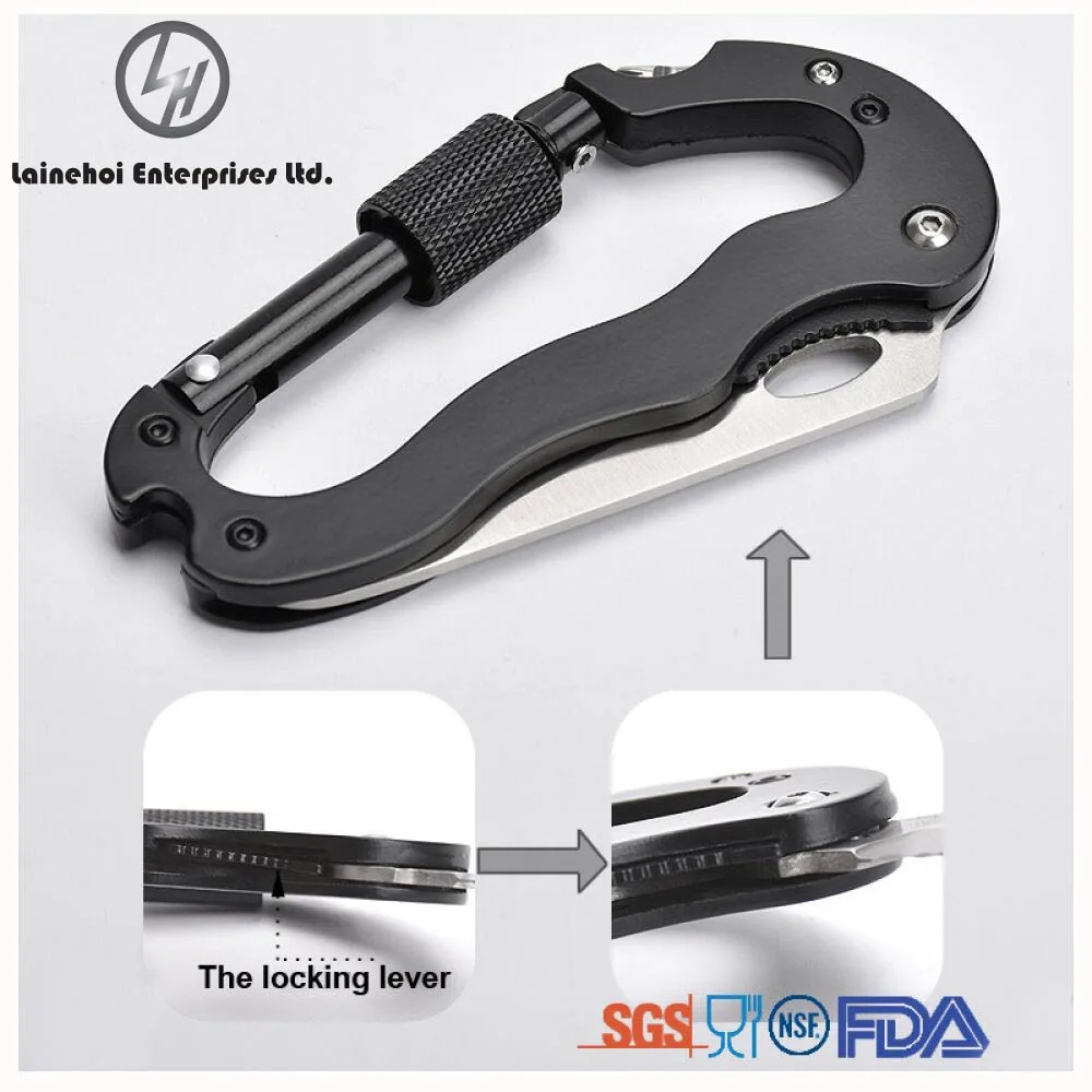 Outdoor Multifunctional Mountaineering Buckle Camping Quick Hook Key ...