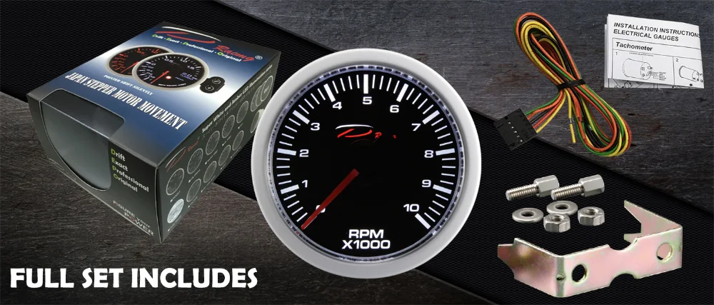 52mm Universal Electric Analog Rpm Meter Auto Gauge For Car Vehicle ...