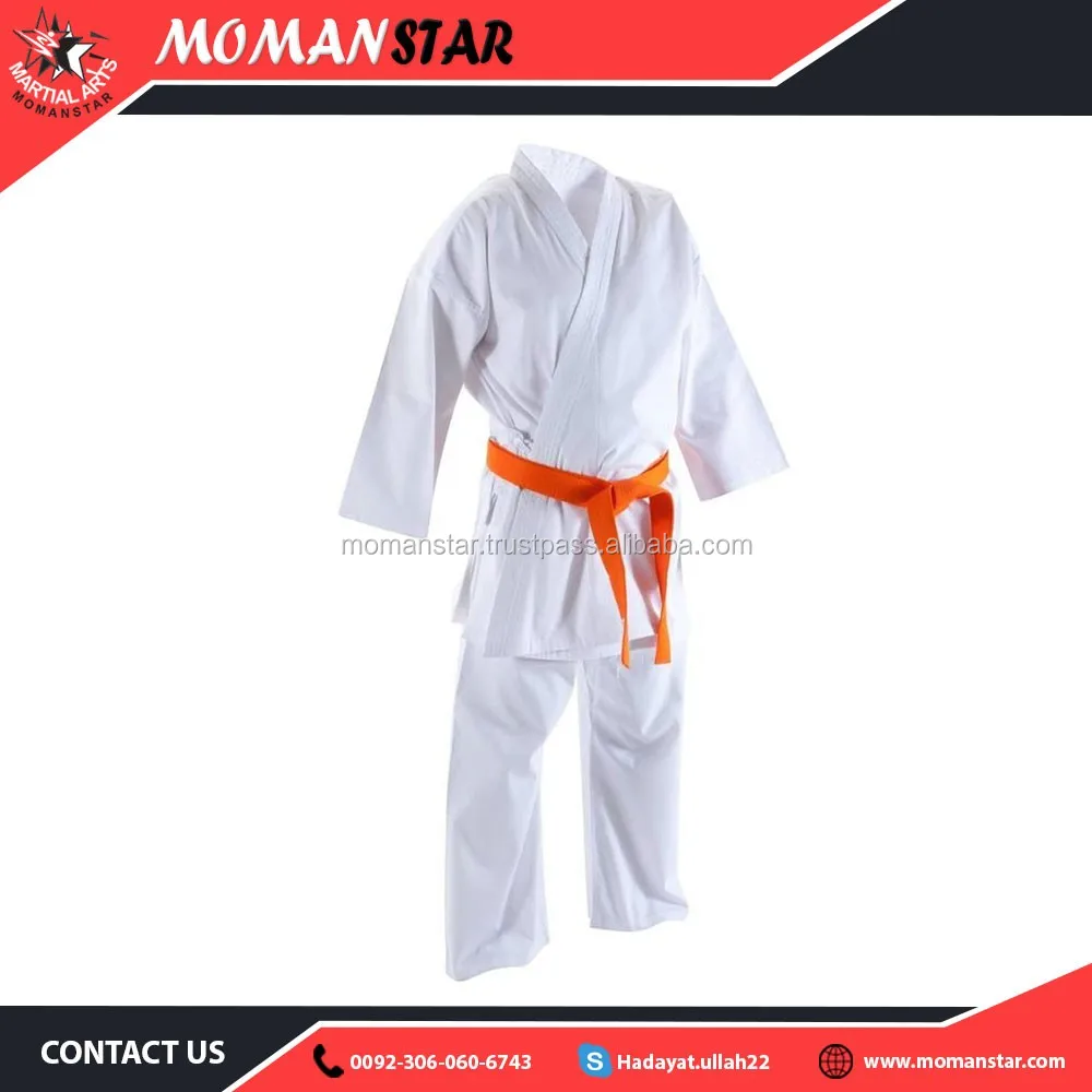 14 Oz Canvas Karate Uniform / Heavy Weight Karate Gi For Competition ...