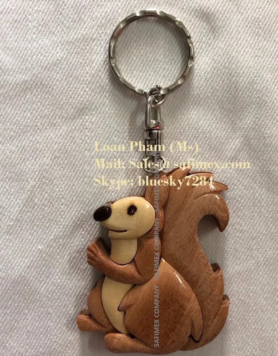 Wooden High Quality Keychain Key Ring - Buy Custom Wood Keychain,Wood ...