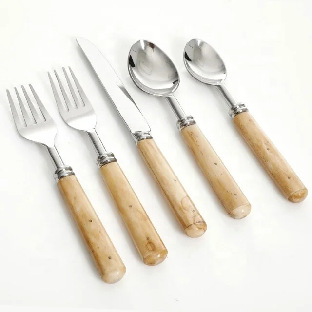 Stainless Steel Flatware Set With Bone Handle - Buy Flatware Set Bone ...
