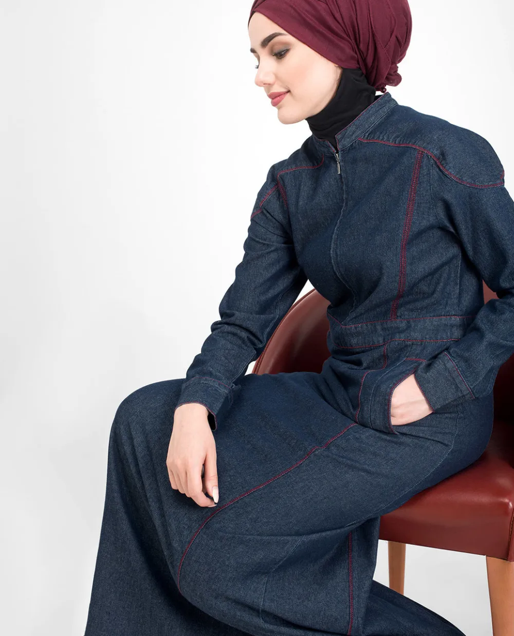 Women Islamic Dress Denim Abaya - Buy Islamic Wholesale Abaya,Islamic ...