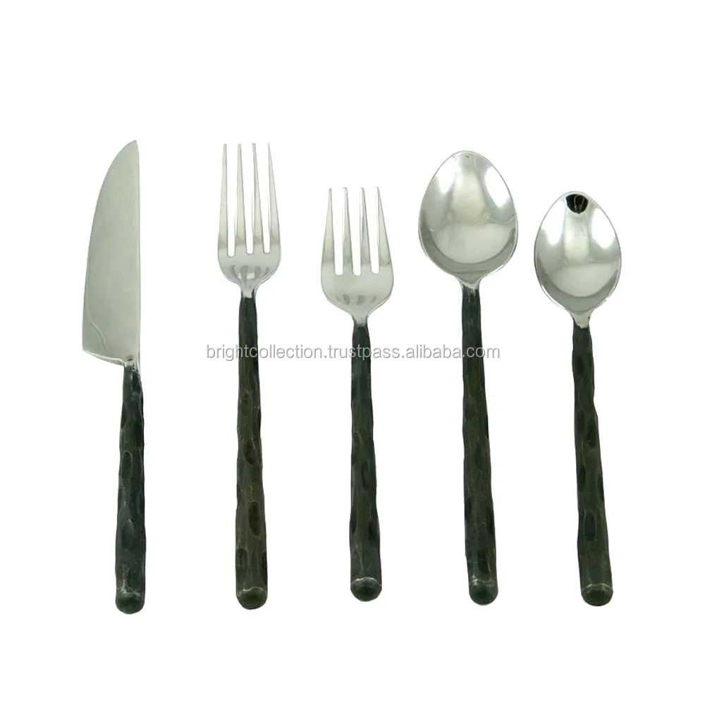 Vintage Twisted Handle Cutlery Set - Stainless Steel