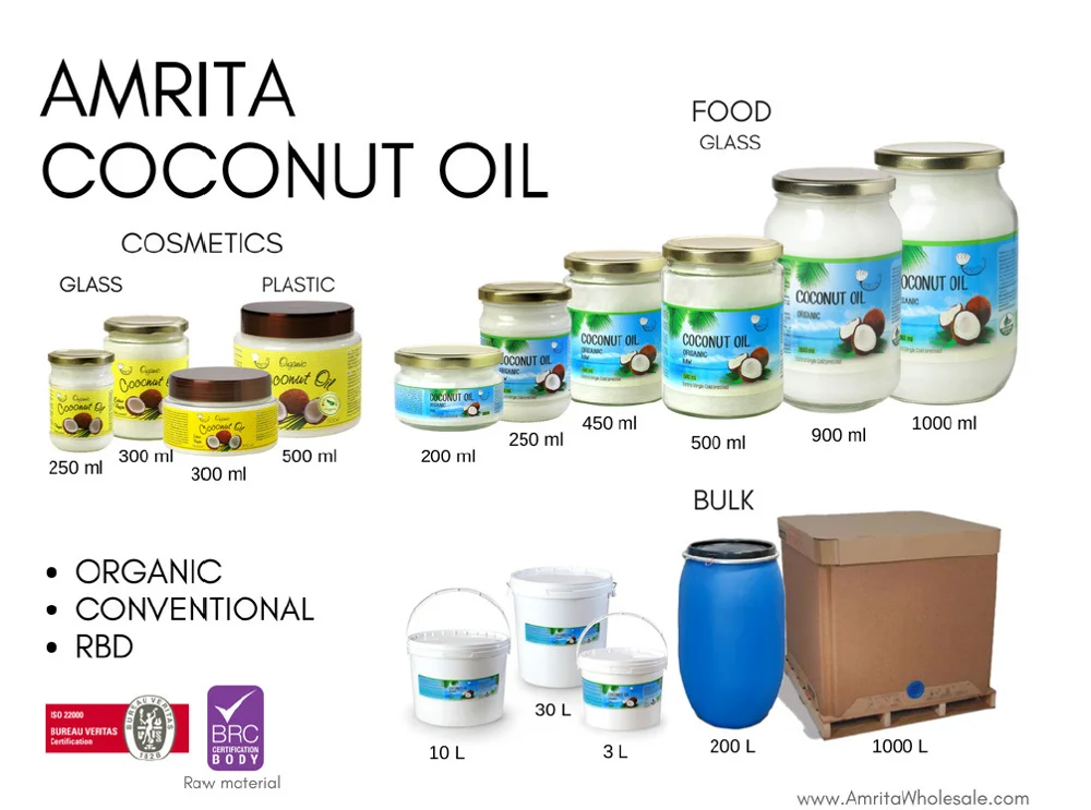 Organic Extra Virgin Cold Pressed Coconut Oil Food & Cosmetics 200 Ml ...