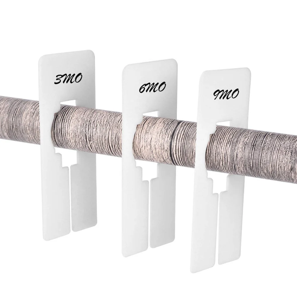 Wholesale Customize 20 Pack Blank Clothing Rack Size Dividers