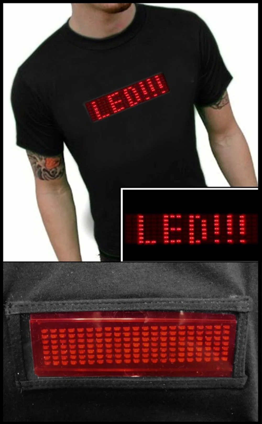 Digital Programmable Led Display For Led T Shirt - Buy Small Led ...