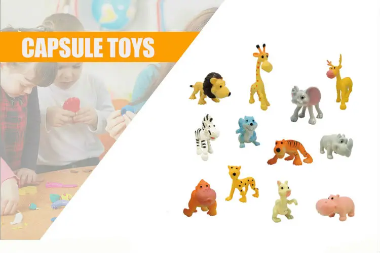 Children Kids Educational Figurine Figure Soft Plastic 3d Small Cartoon ...