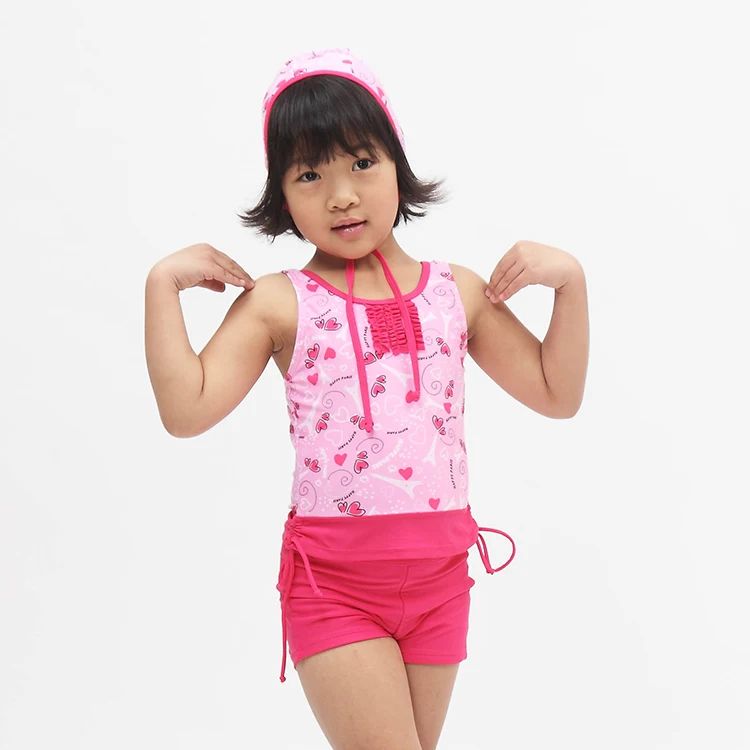 Custom Printing Swimwear Girls Leisure Swimsuit Pool Swimming Swimsuits ...