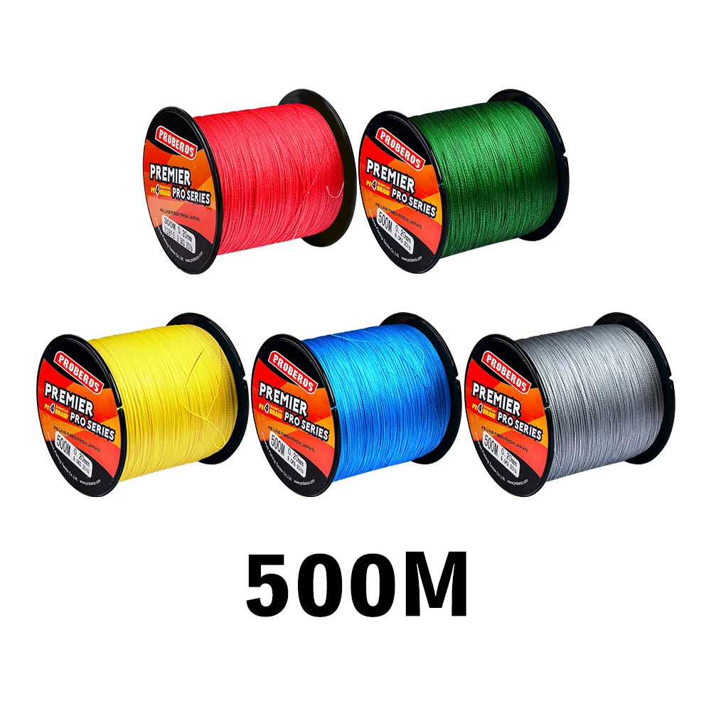 Proberos 300m & 500m & 1000m Vislijn Groen/grijs/blauw/rood/geel Kleur ...