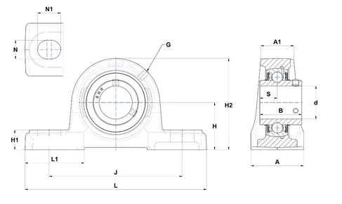 30mm New Ucp 306 Pillow Block Bearing/ Bearing Ucp306 P306 From China Factory - Buy Bearings ...