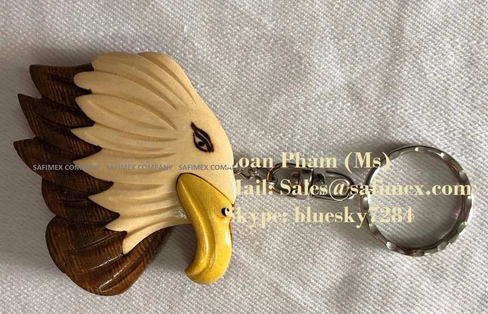 Wooden High Quality Keychain Key Ring - Buy Custom Wood Keychain,Wood ...