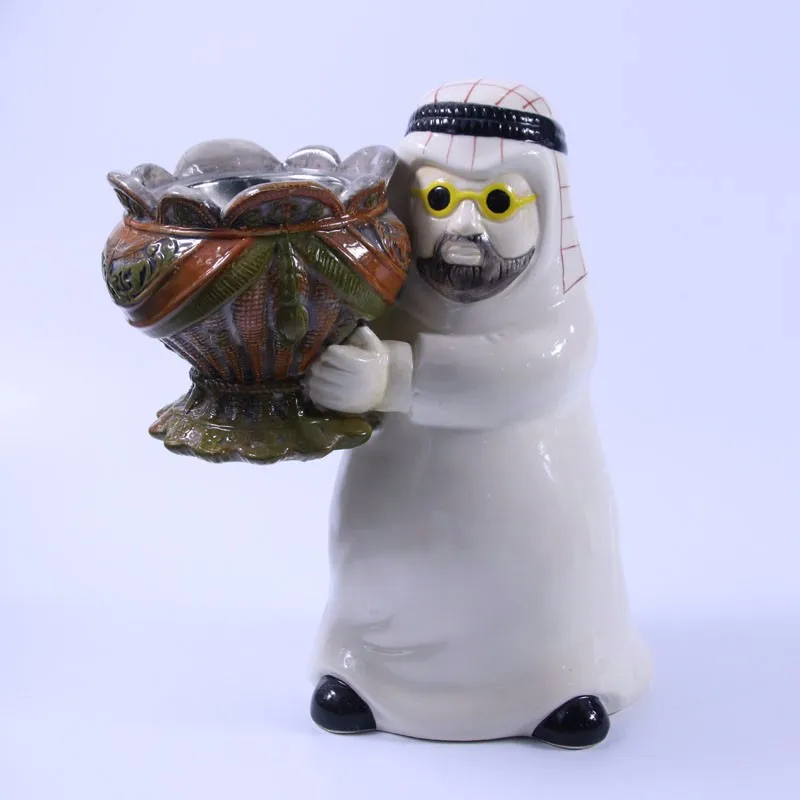 Dubai Souvenirs Saudi Statues Ceramic Tealight Incense Burner Holders ...