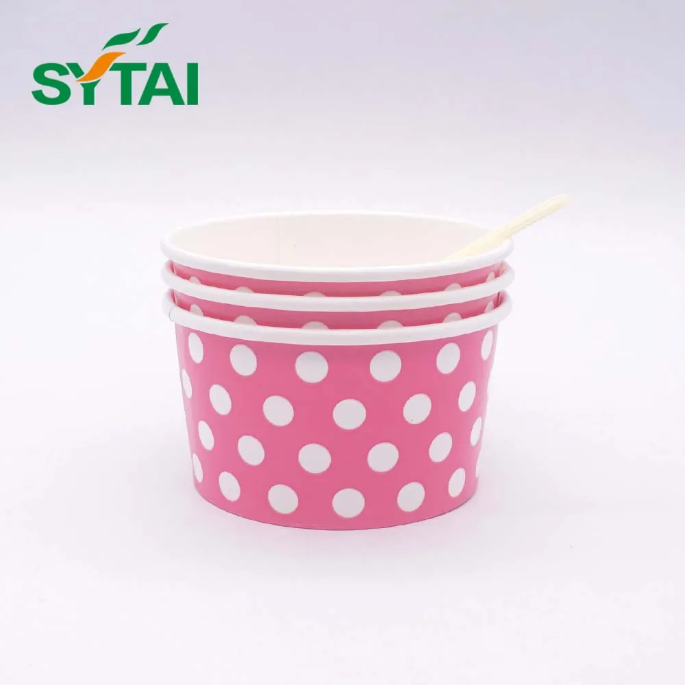 Ice Cream Tub Custom Printed Paper Disposable Bowl 2 Oz --32 Oz Food ...