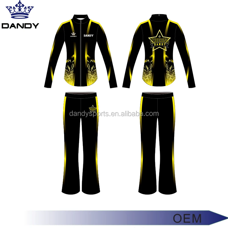 Latest Design Sublimation Custom Sport Tracksuit,Cheerleading Warmup ...