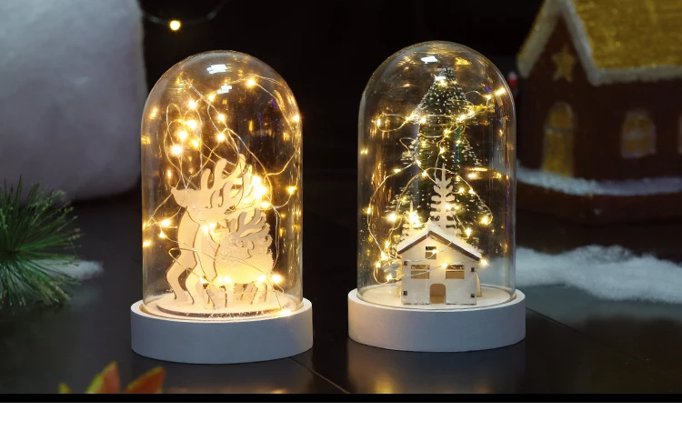 Outdoor Christmas Glass Dome with LED Lights - 50000 Hours