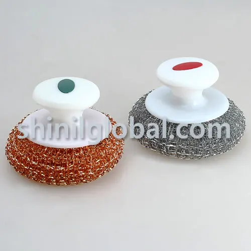 Mom Clean Coated Copper Kitchen Mesh Scrubber - Durable & Efficient