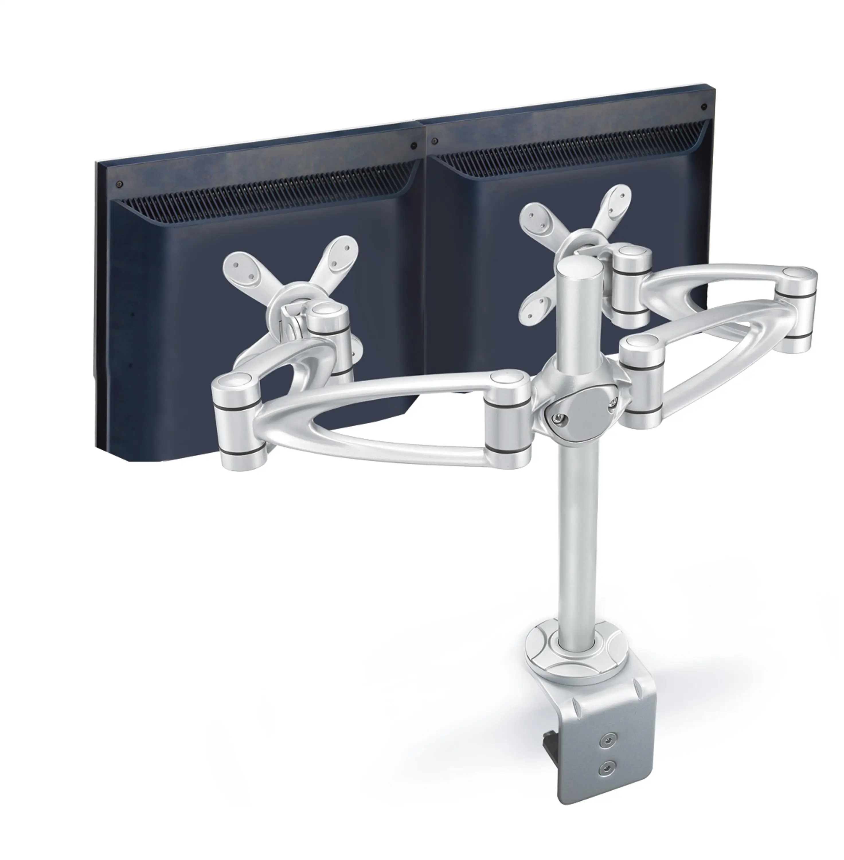 Double Dual Lcd Monitor Vesa Desk Bracket Mount Stand - Buy Double Vesa ...