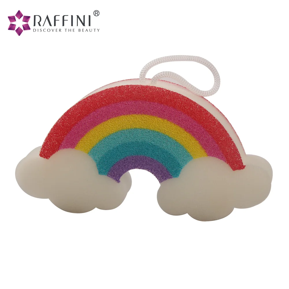Rainbow Shape Shaped Soft Custom Bath Sponge - Buy Custom Bath Sponge ...