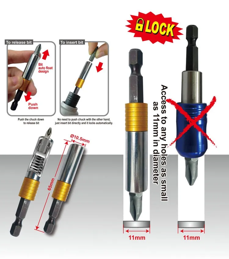 Ultra-narrow Quick Release Bit Holder - Buy Bit Holder,Ultra-narrow ...