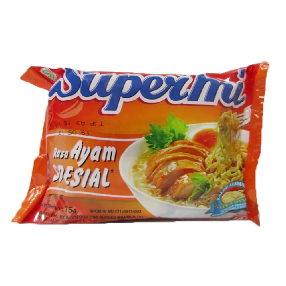 Special Chicken Flavor Supermi Halal Instant Noodles 75g - Buy Halal ...