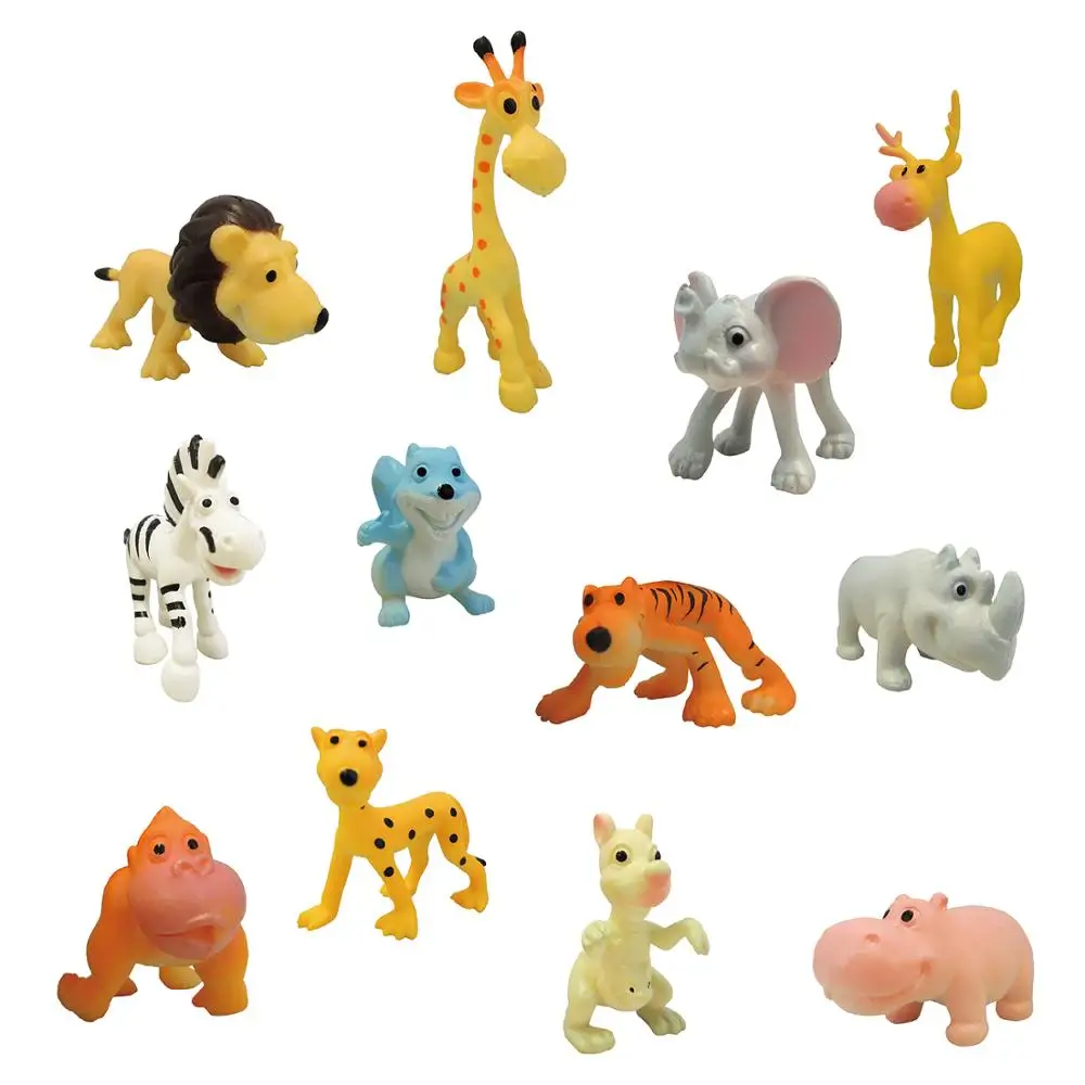 Children Kids Educational Figurine Figure Soft Plastic 3d Small Cartoon ...