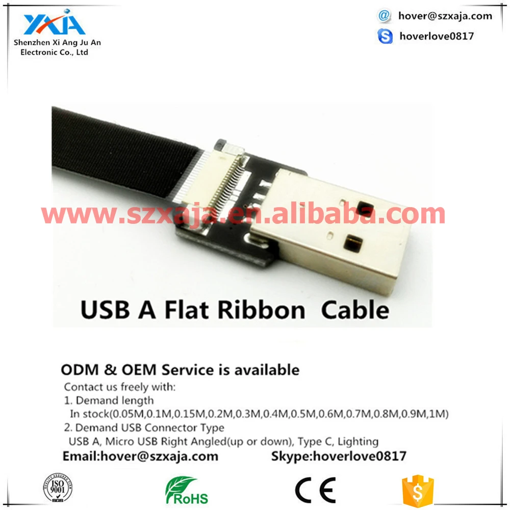 Xaja 90 Degree Up Angle Mini Usb To Micro Usb Ribbon Ffc Flat Ribbon ...