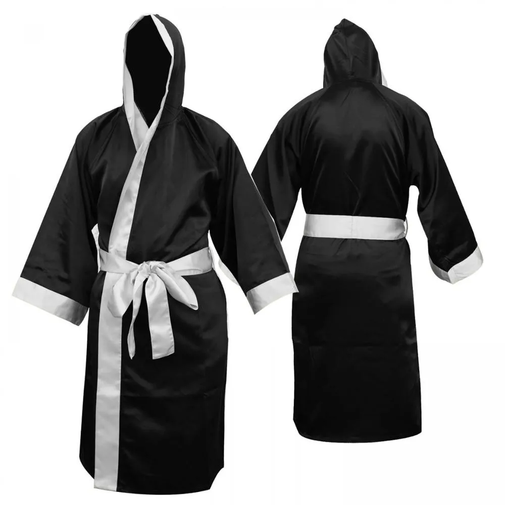 Boxing Gown Satin Martial Arts Kickboxing Fighter Custom Silk Robes ...