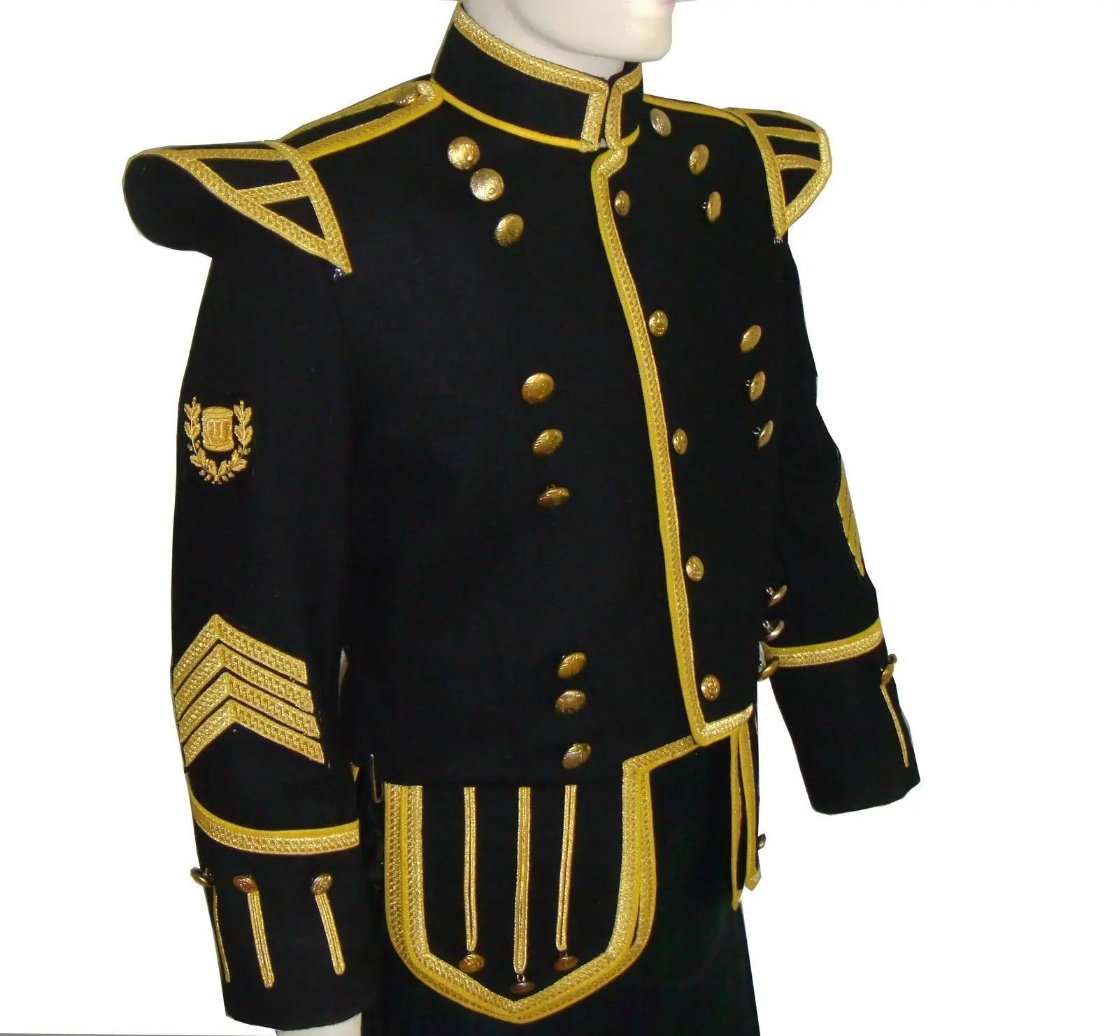 Piper Drummer Green Highland Doublet Jacket. - Buy Green Highland ...