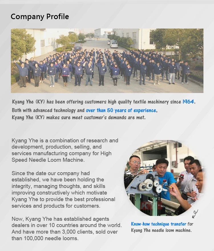 Kyang Yhe wide and narrow electronic jacquard needle loom machine ...